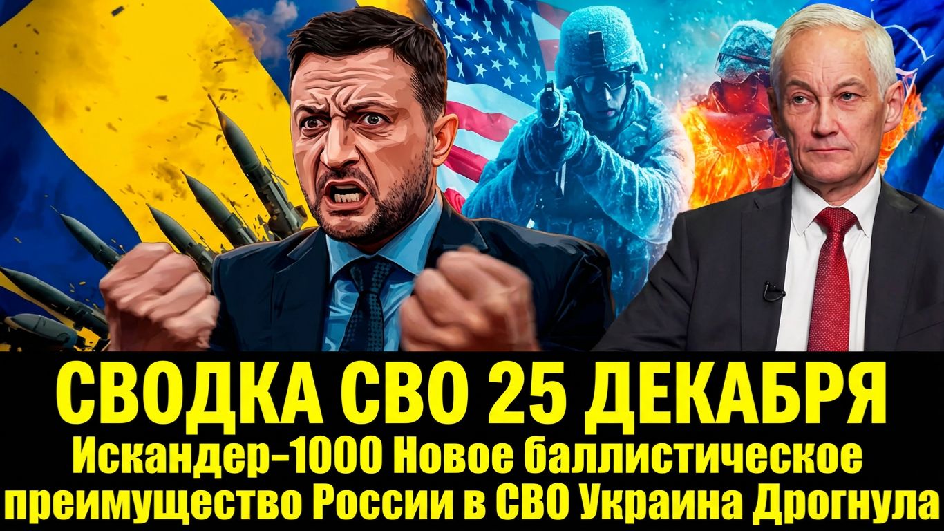 СВОДКА СВО 25 ДЕКАБРЯ Искандер-1000 Новое баллистическое преимущество России в СВО Украина Дрогнула