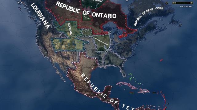 День победы 4 | Timelapse | Когда Североамериканские штаты вступят в королевскую битву | HoI4