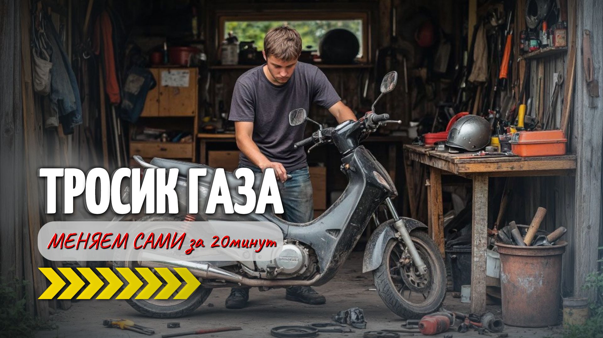Тросик газа на скутере: полная замена от начала до конца 🛵🔧