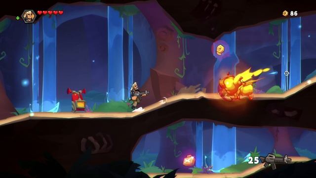 blast brigade vs. dr. cread прохождение #1дикая лагуна и бой с кибергоргонавт