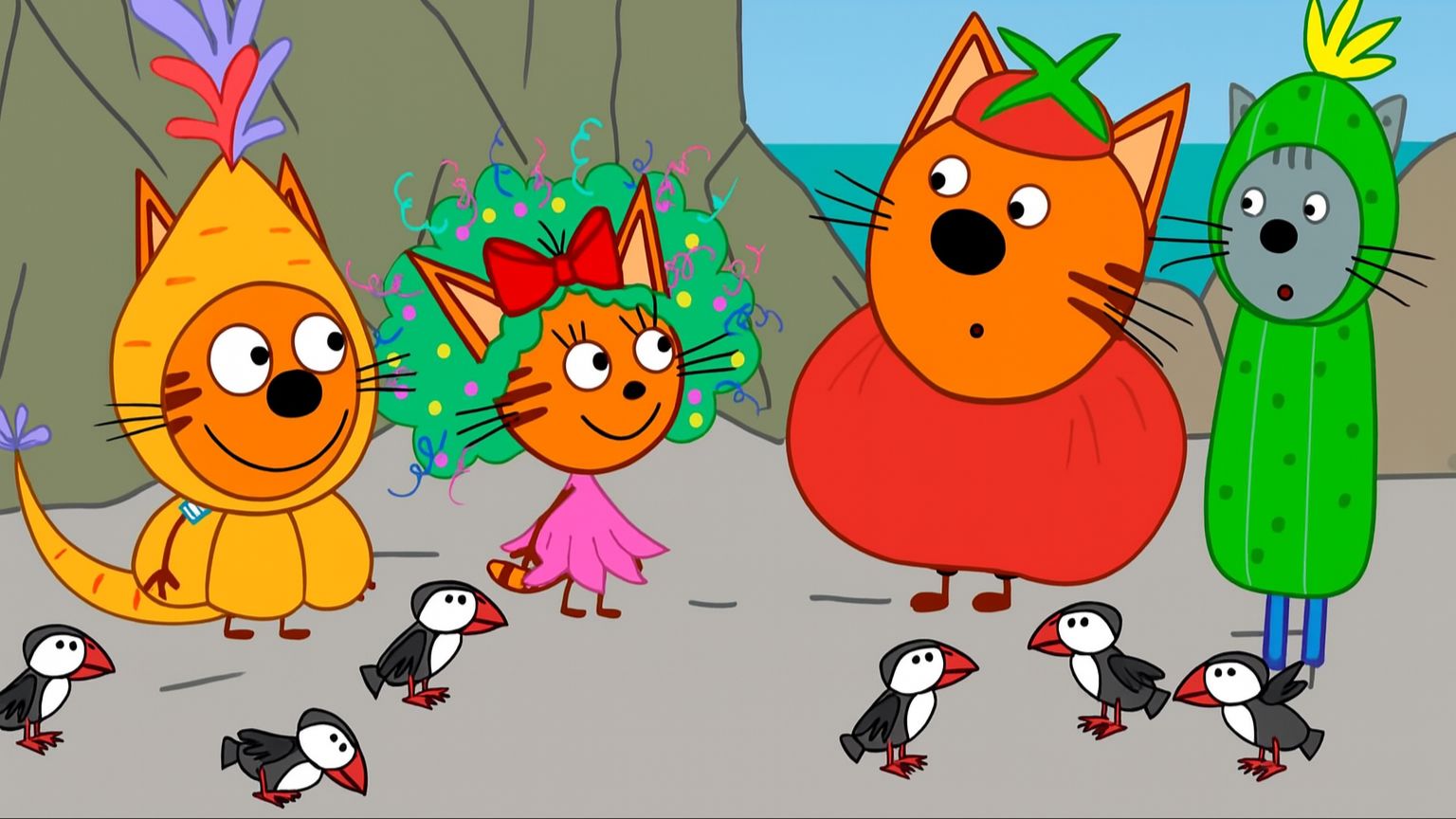 Три Кота — Мультфильм для Детей | СБОРНИК Раскрасок | Три Кота Мультик Смотреть | Развивающая Игра