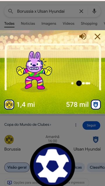 6 - Borussia x Ulsan Hyundai - Partida 4 - Mini Cup Google Copa do Mundo de Clubes