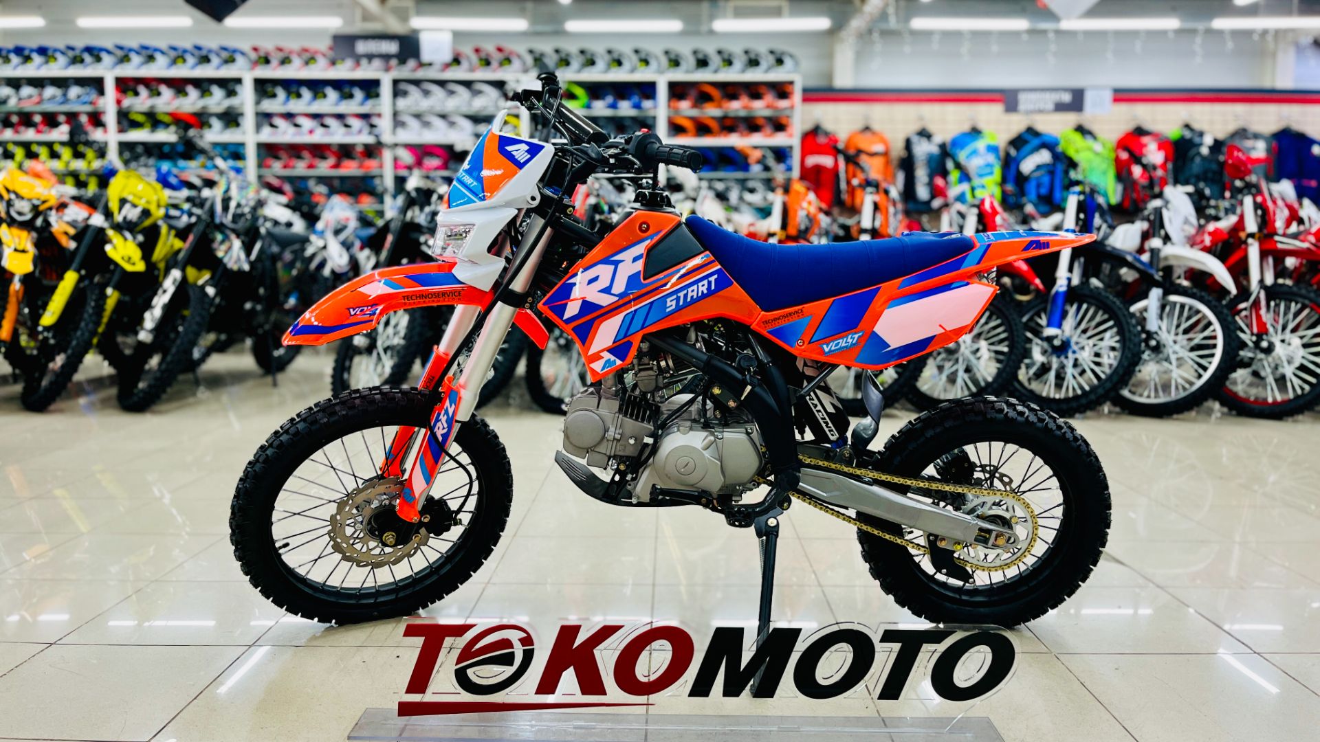 Мотоцикл Кроссовый Apollo RFZ START 125X-LE, 17-14 (Оранжевый) 1