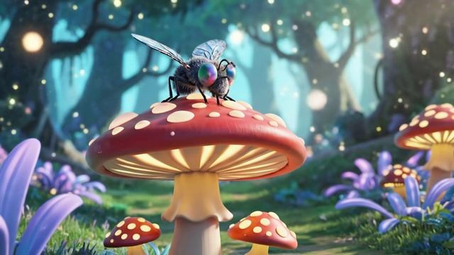 муха съел грибок теремок