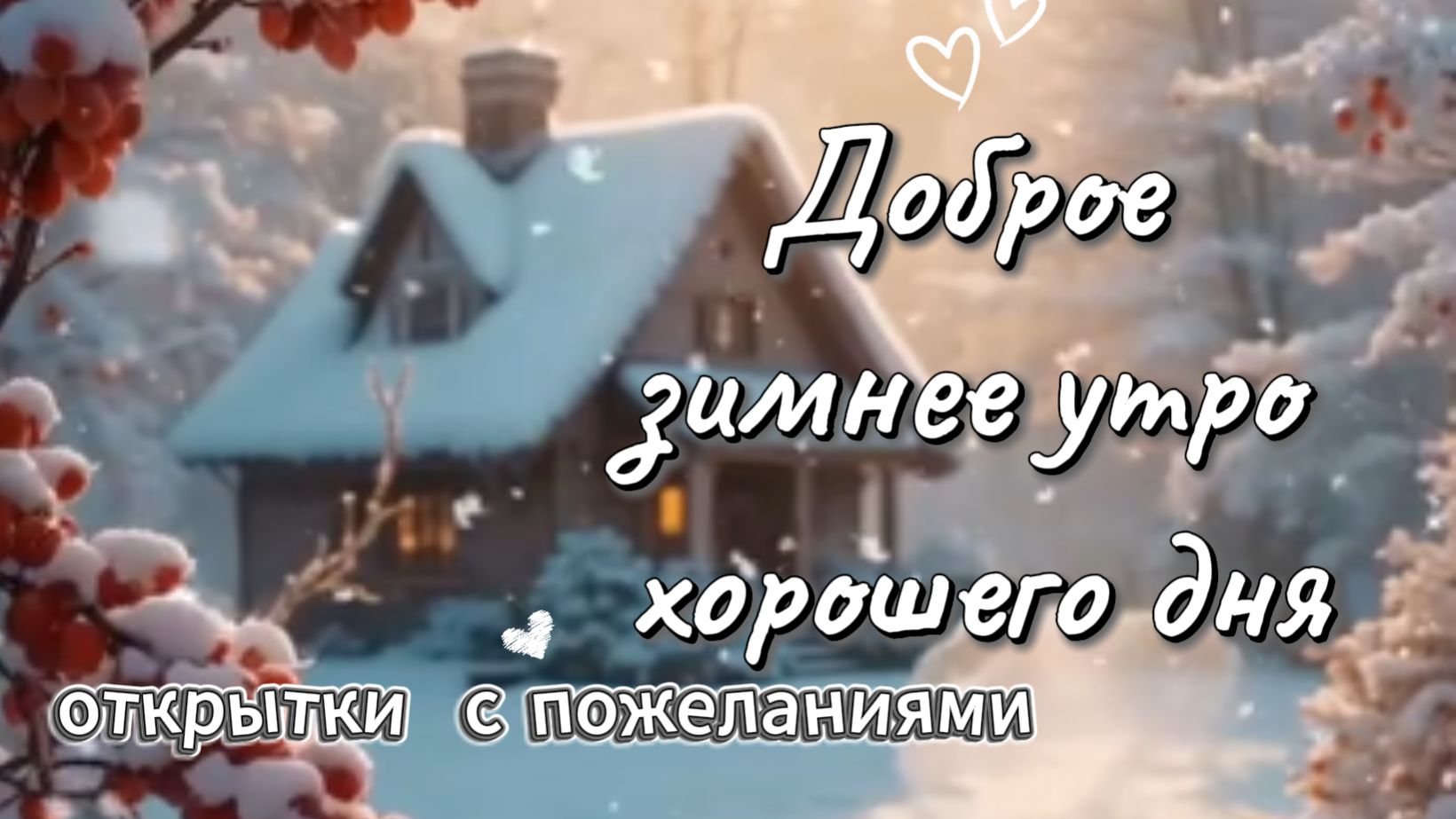 Доброе зимнее утро хорошего дня — открытки и картинки с пожеланиями