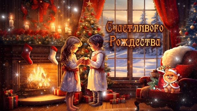 Католическое Рождество. С Рождеством. Красивая открытка. Музыкальное поздравление. 25 декабря 2025