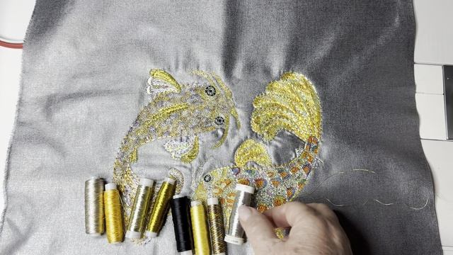 Пусть мечты сбываются! "Золотые" рыбки - вышивка. Подарки своими руками.