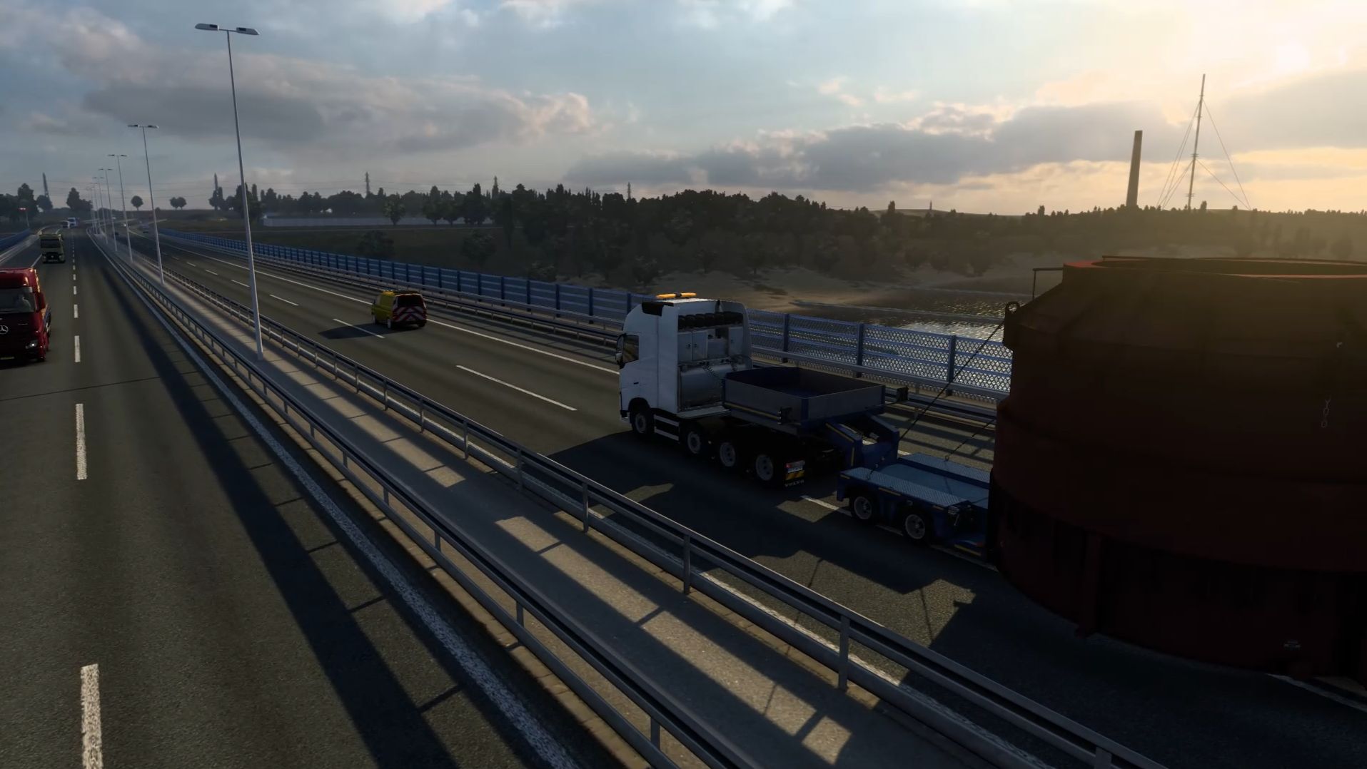 Euro Truck Simulator 2: Негабаритный груз. Деталь котла 45 тонн.