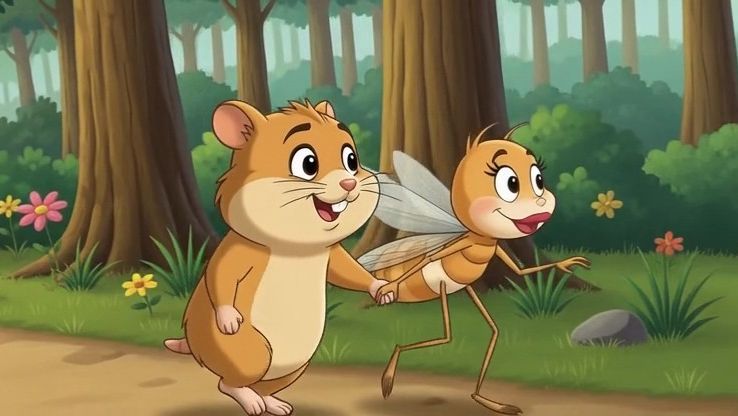 Омар и комариха. AVI & SUNO AI.#ai #музыка #музыкаонлайн #песня #music #popmusic #юмор #dance #clips