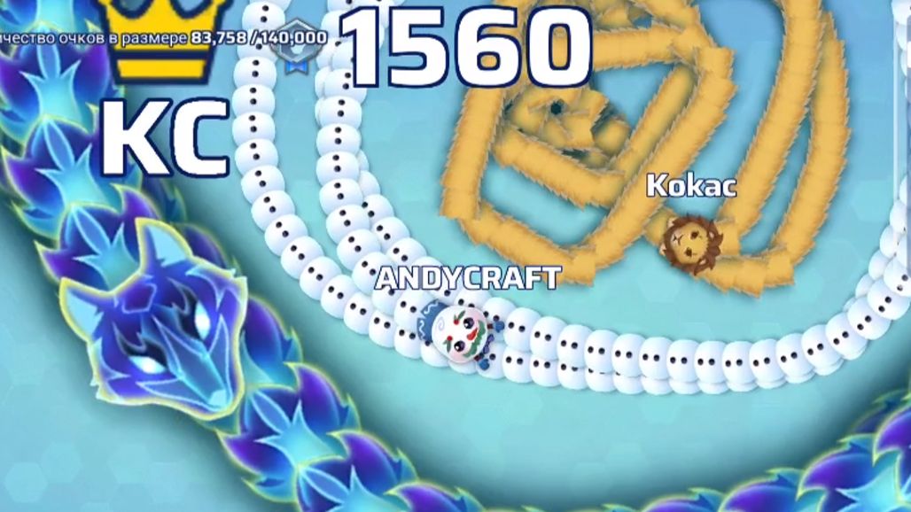 Андреевское правление или тройное зловещее кольцо в Snake.io!!!