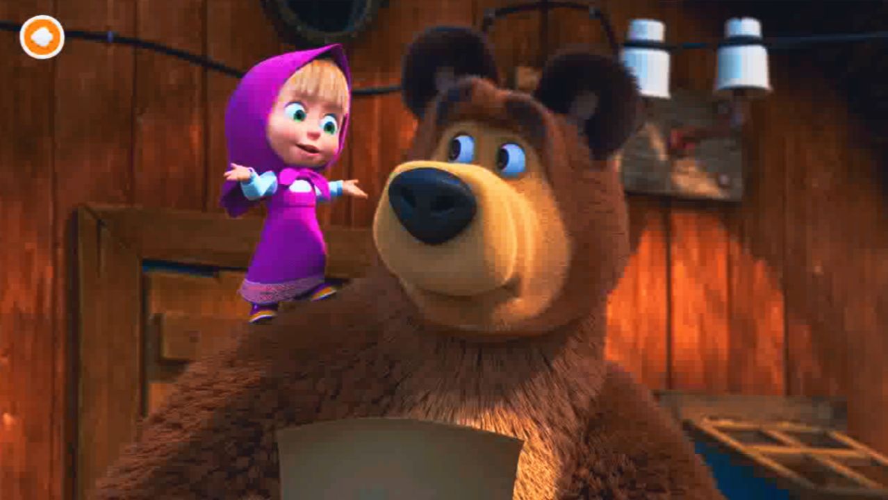 Маша и Медведь | Живописные Пазлы и Раскраска с Героями Мультика Маша и Медведь