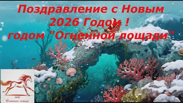 Поздравление с наступающим Новым 2026 годом!
