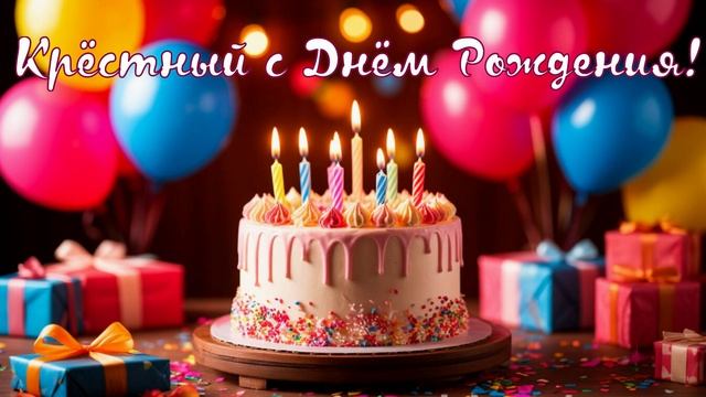 Крёстный с Днём Рождения