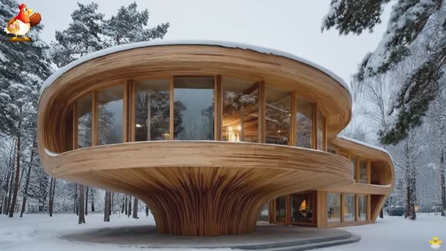 Сказочный дом мечты – 3D идея для вдохновения с планировкой и интерьером 🏡🏚️🏠 вариант (494)