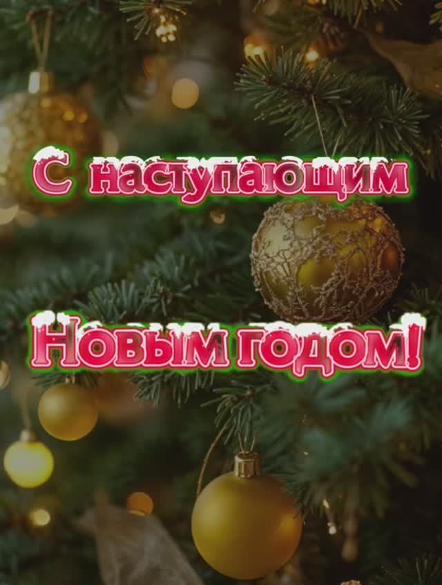 С наступающим Новым годом