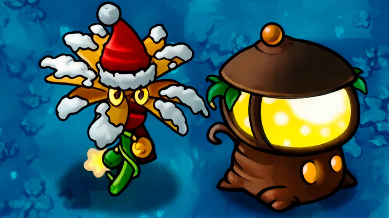 Pvz Fusion 3.3 В Обновлении Появилось Новое Растение и Новый Скин: Новогодней Лотос Фонарь Дымогриб!
