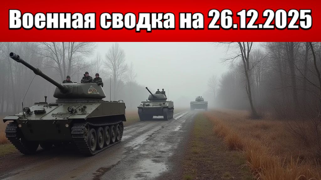 «Российские штурмовики пробиваются к Новому Донбассу!»: Военная сводка с фронта СВО на 26.12.2025