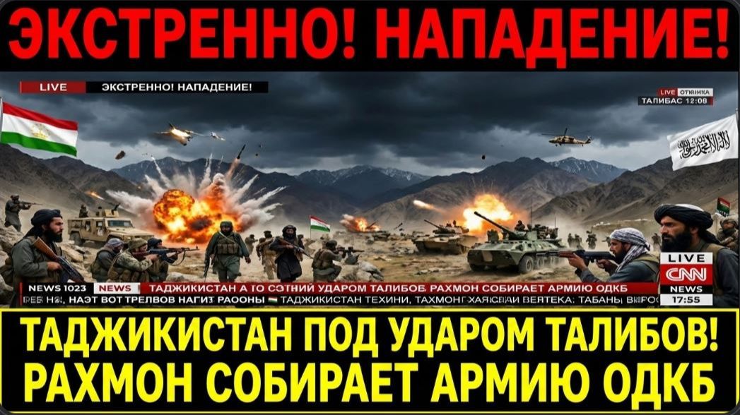 СРОЧНО! ТАДЖИКИСТАН ПОД УДАРОМ ТАЛИБОВ! РАХМОН СОБИРАЕТ АРМИЮ ОДКБ ЧТО ПРОИСХОДИТ