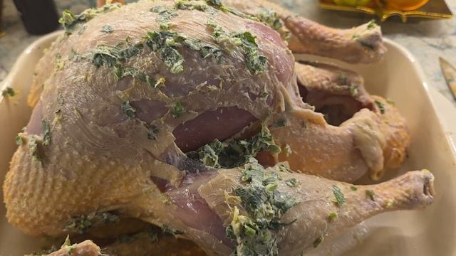 Рождественская индейка с каштанами, готовим дома