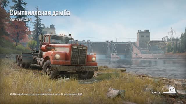 SnowRunner на PS Мичеган Брёвна рабочим