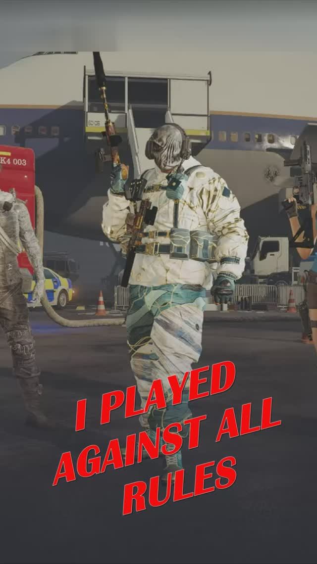 Everyone rushed the plane... I turned around and KILLED 4 enemies  R6