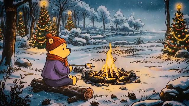 Анимированный зимний курортный городок 🎁