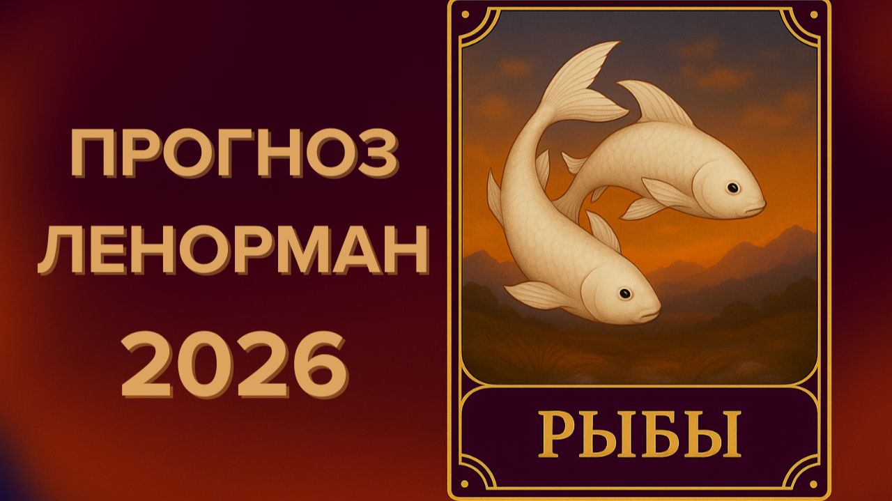 ♓ РЫБЫ 2026 🔮 ЧТО ПРИНЕСЁТ ГОД, ЧТО ГОД ГОТОВИТ🔮 ПРОГНОЗ ЛЕНОРМАН ✨ЧТО ЖДЁТ ✨КУДА ВЕДЁТ СУДЬБА
