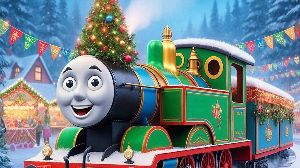НОВЫЙ ГОД И ПАРОВОЗИК ТОМАС И ЕГО ДРУЗЬЯ КОЛЛЕКЦИЯ ИГРУШЕК МУЛЬТИК РАЗВИВАЮЩИЙ ДЛЯ ДЕТЕЙ