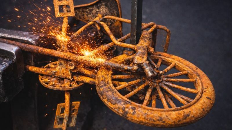 Восстановление Антикварного Трицикла Мороженщика