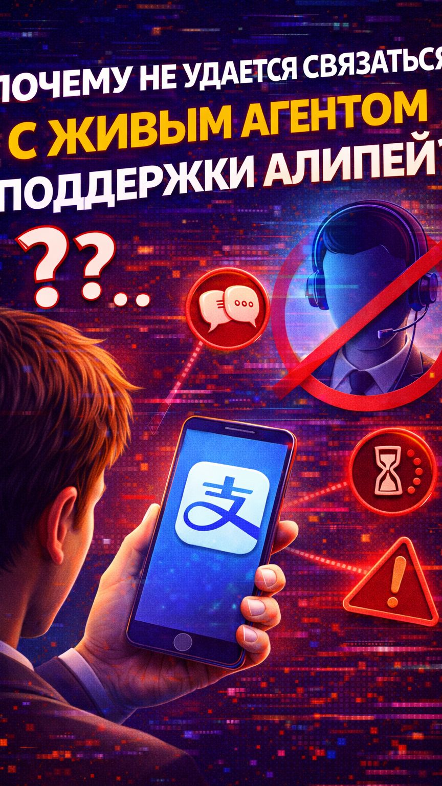 Почему не удается связаться с живым агентом поддержки Алипей #алипей #alipay