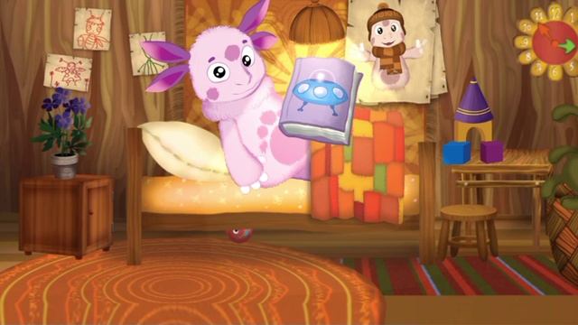 Лунтик и его друзья ложатся спать.