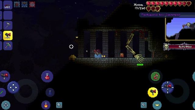 Убиваю Скелетрона!Открыл новую структуру!