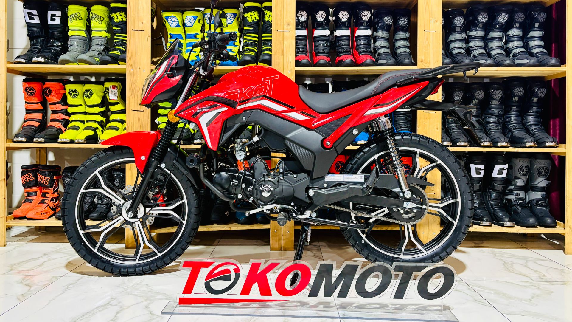 Мопед ROCKOT ALPHA DYNAMIC красный глянцевый