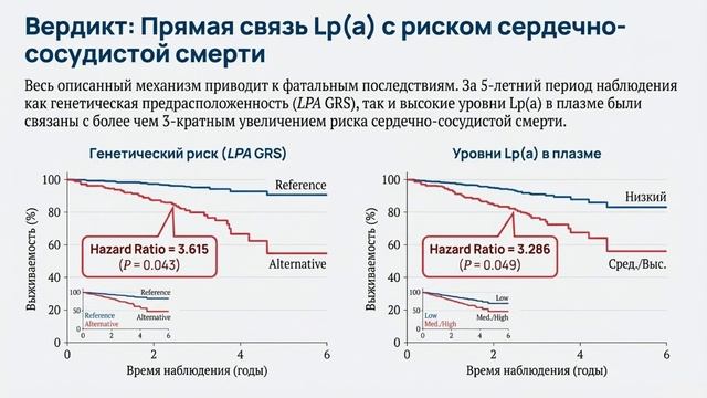 Липопротеин(а)/Lp(a) ломает защиту сосудов и вызывает инфаркт