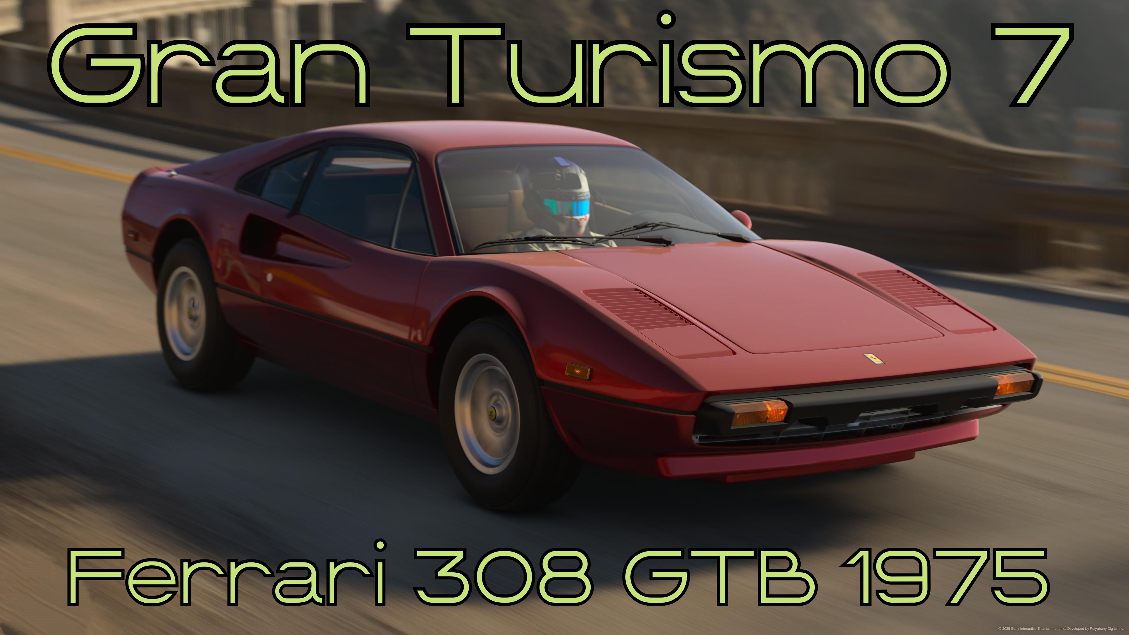 Ferrari 308 GTB 1975 — икону стиля и изящества открывают заново в мире Gran Turismo 7 🌍⚡️