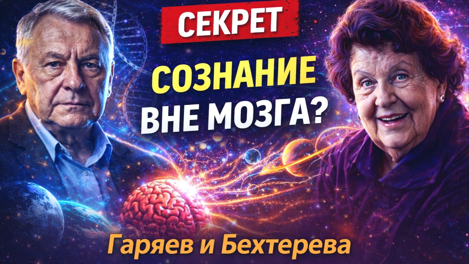 Секрет - сознание вне мозга ? Гаряев и Бехтерева о волновой природе реальности !