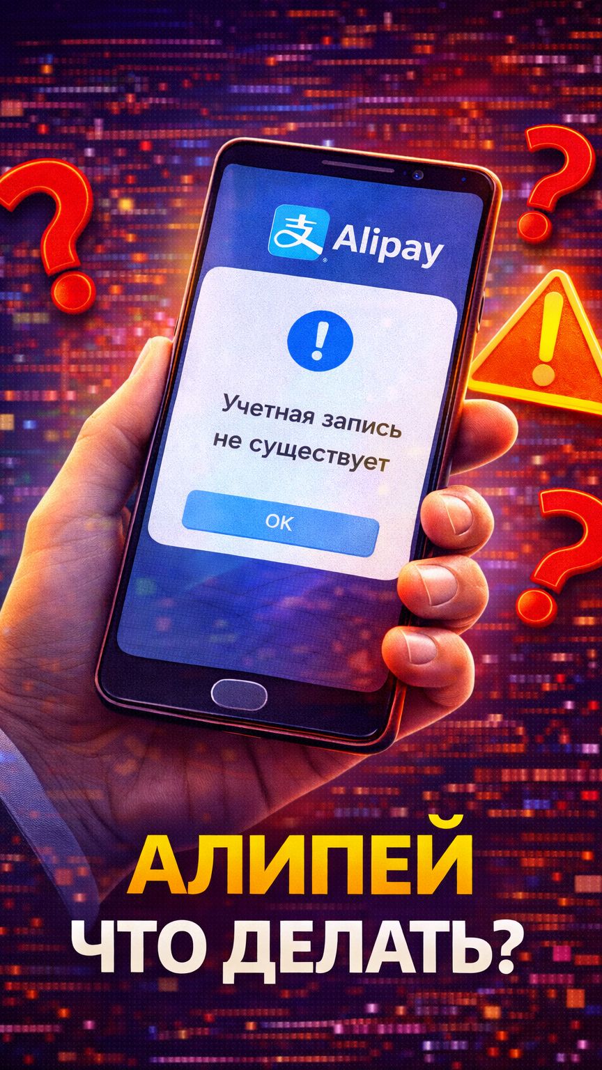 Учетная запись не существует Алипей ЧТО ДЕЛАТЬ #алипей #alipay