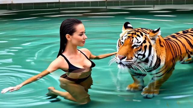 Купание с тигром