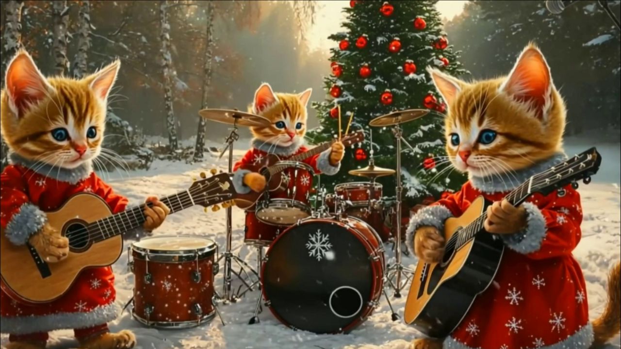 Новогодние котики сделают ваш праздник незабываемым…