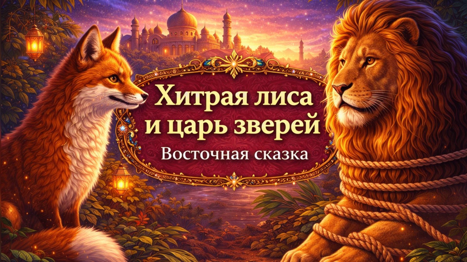 «Хитрая лиса и царь зверей | Восточная сказка»