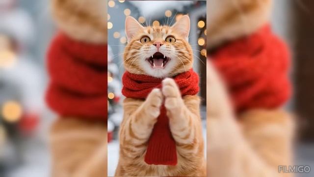 Новогоднее чудо в доме кошек: пушистые приключения под бой курантов.