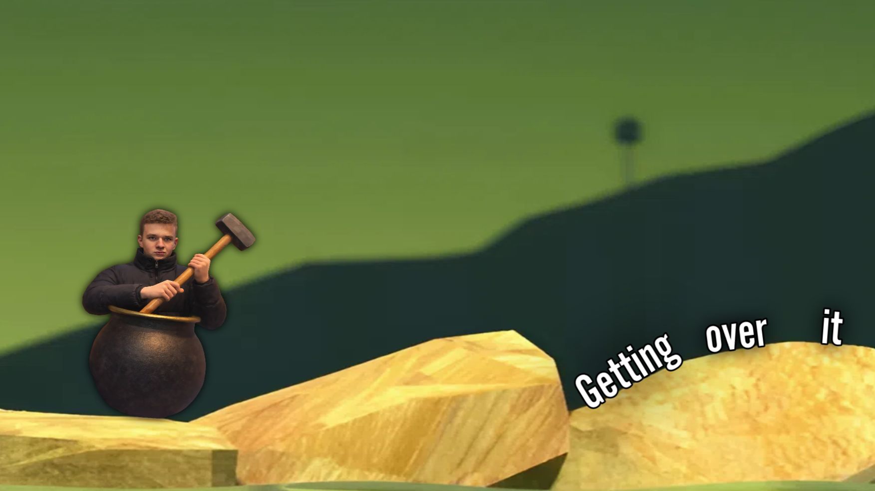 КЛАССНАЯ ИГРА➡️Getting over it