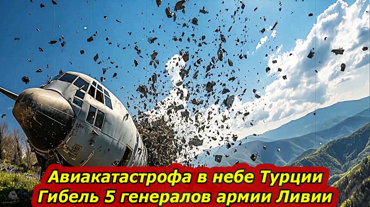 Авиакатастрофа в небе Турции.  Гибель 5 генералов армии Ливии. Кто за этим стоит