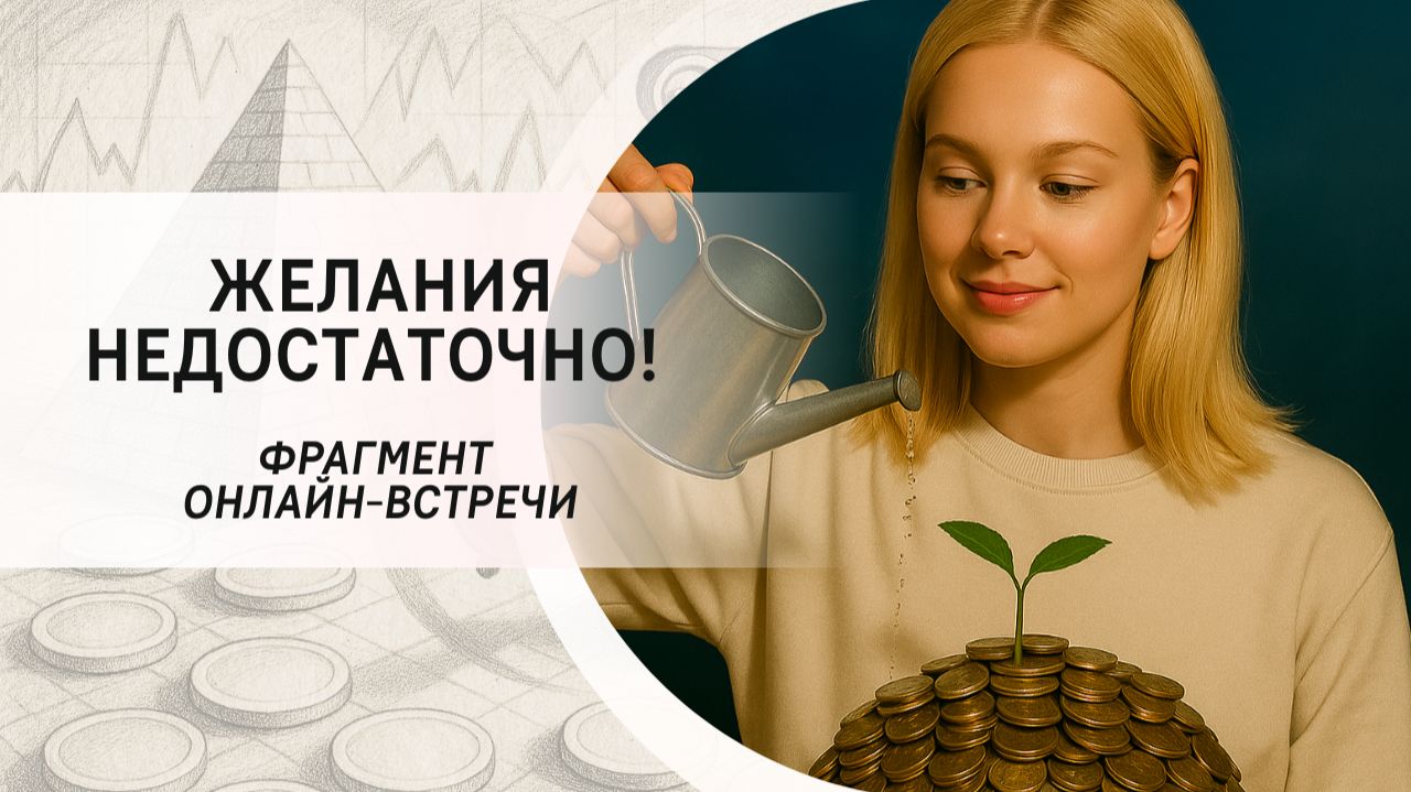 Желания недостаточно! Фрагмент онлайн-встречи "Слайдим деньги"