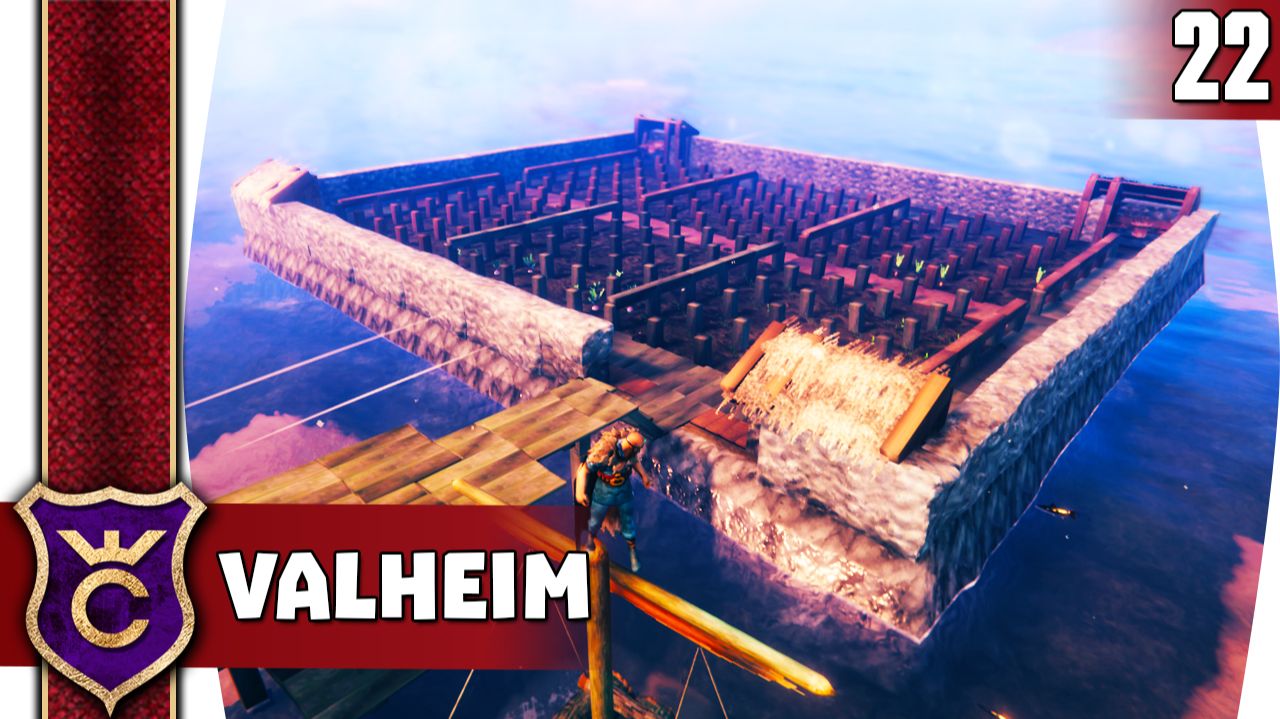ОГОРОД НА ИСКУССТВЕННОМ ОСТРОВЕ #22 Valheim Прохождение