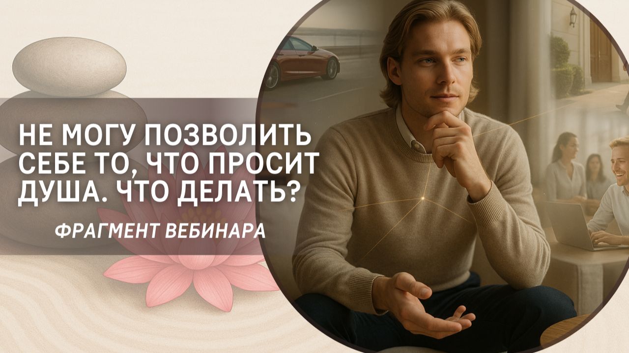 Не могу позволить себе то, что просит Душа. Что делать? Фрагмент открытого вебинара от 01.07.22