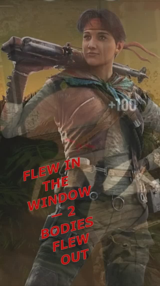 FLEW IN THE WINDOW — 2 BODIES FLEW OUT  Amaru Rainbow Six Siege