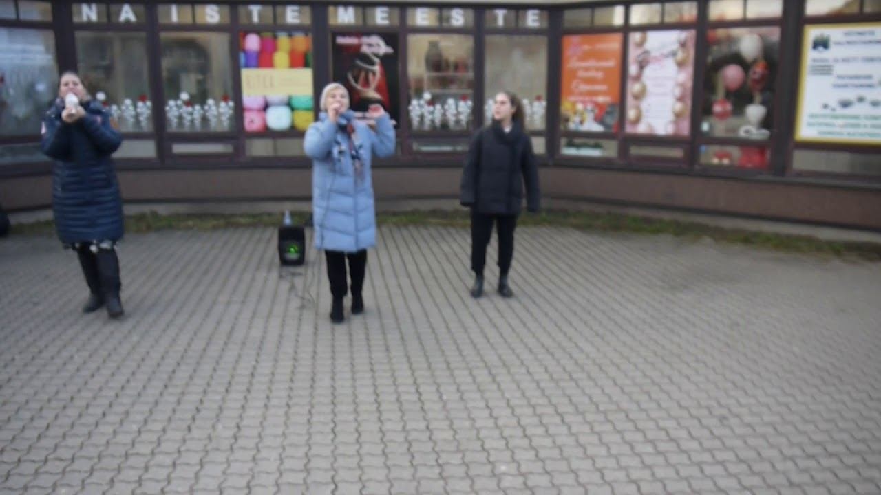 Репортажик с уличного служения в г.Маарду (Эстония)