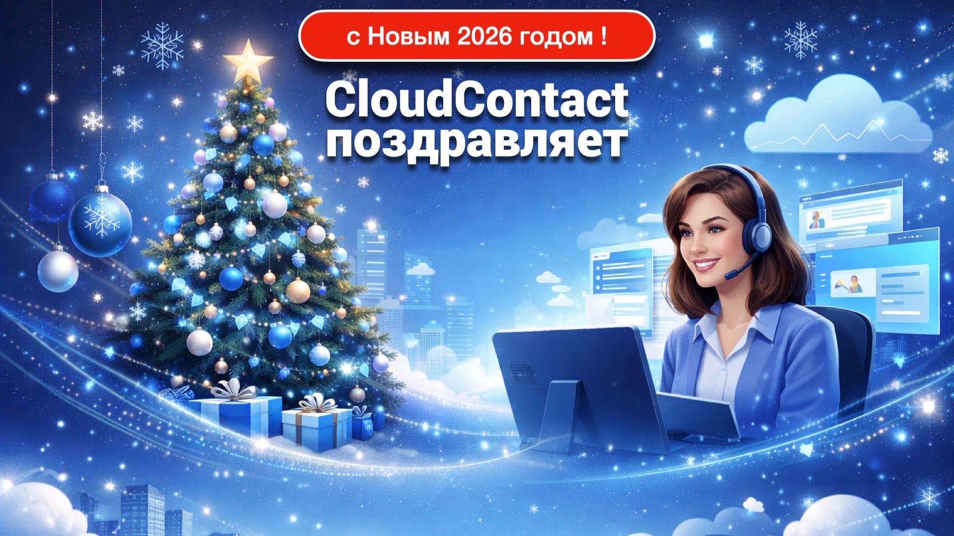 Новогоднее видео 2026 | Облачный Контакт Центр