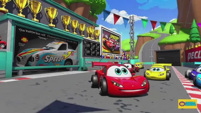 МУЛЬТИКИ ДЛЯ МАЛЫШЕЙ. Машинки едут по дороге. Весёлые ПЕСЕНКИ ДЛЯ ДЕТЕЙ.